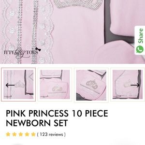 ittybittytoes | Other | Piece Pink Princess New Born Set | Poshmark